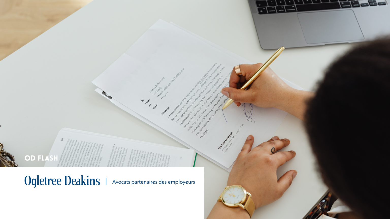 OD FLASH | Nouveau CDD pour motif de reconversion professionnelle ...