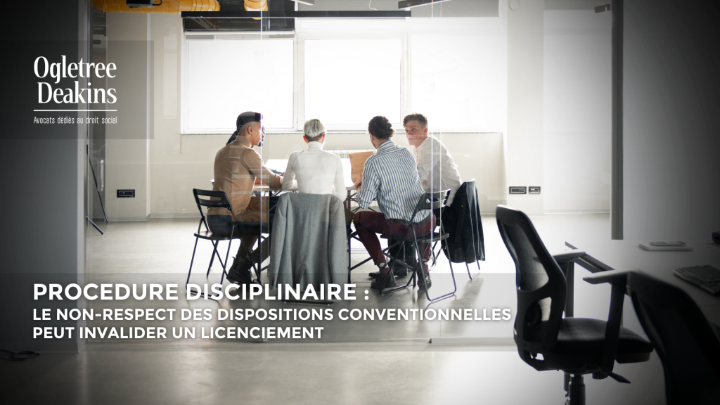 Procédure disciplinaire : le non-respect des dispositions ...