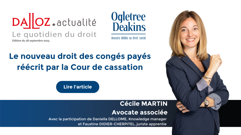 ARTICLE | Dalloz Actualités par Stéphane Bloch - Maladie et congés ...
